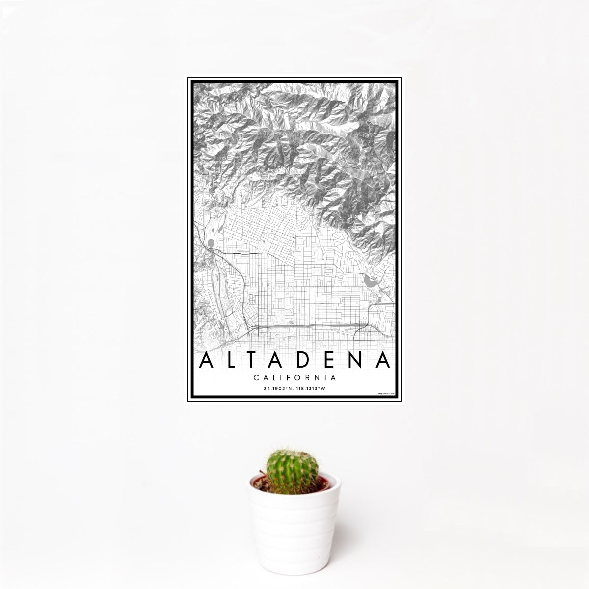 Altadena - California Map Print in Classic — JACE Maps