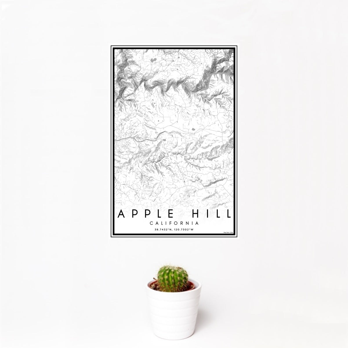 Apple Hill - California Map Print in Classic — JACE Maps