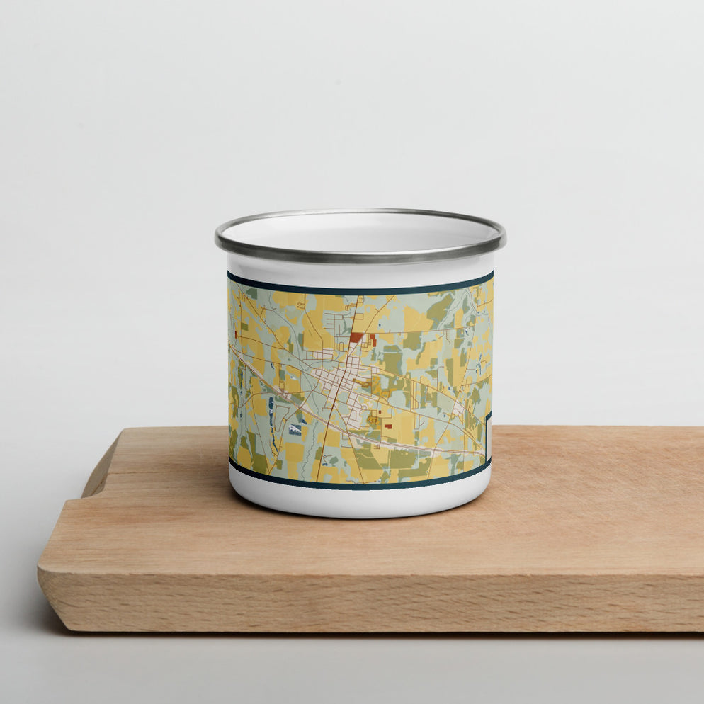 Ashford - Alabama Map Enamel Mug in Woodblock — JACE Maps
