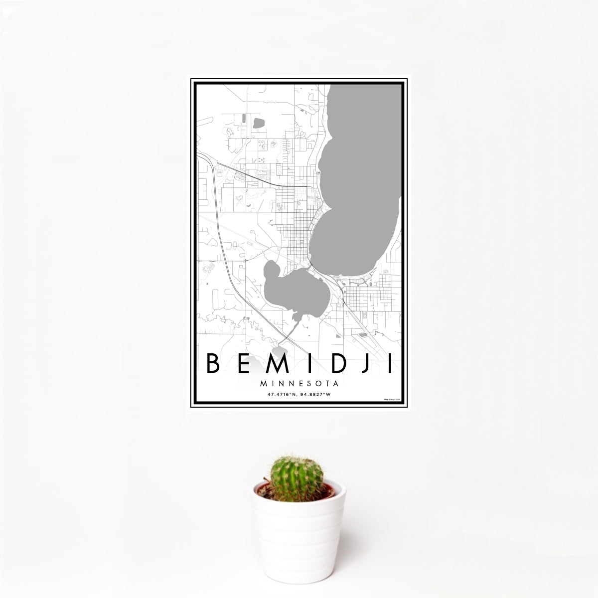 Bemidji - Minnesota Map Print in Classic — JACE Maps