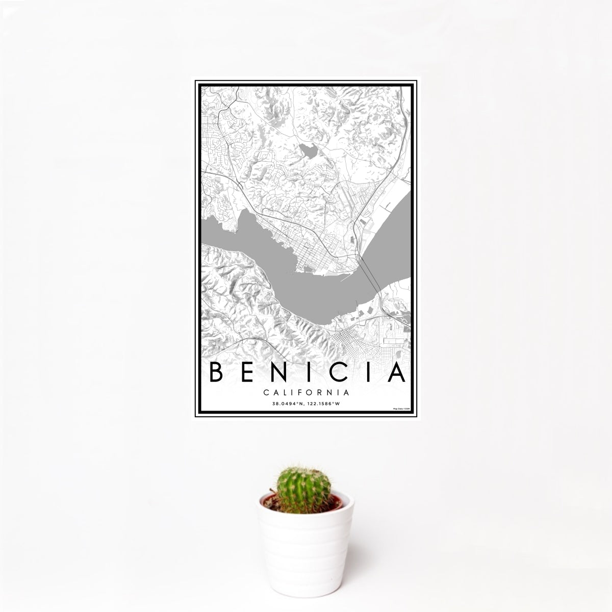 Benicia - California Map Print in Classic — JACE Maps