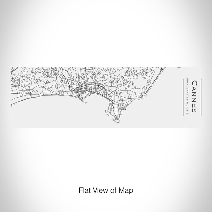 Cannes - France Engraved Map Insulated Cup in Matte White — JACE Maps