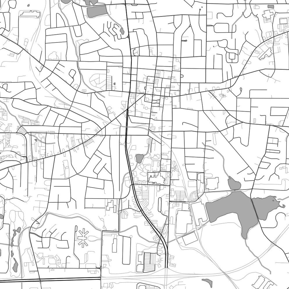 Carrollton - Georgia Map Print in Classic — JACE Maps