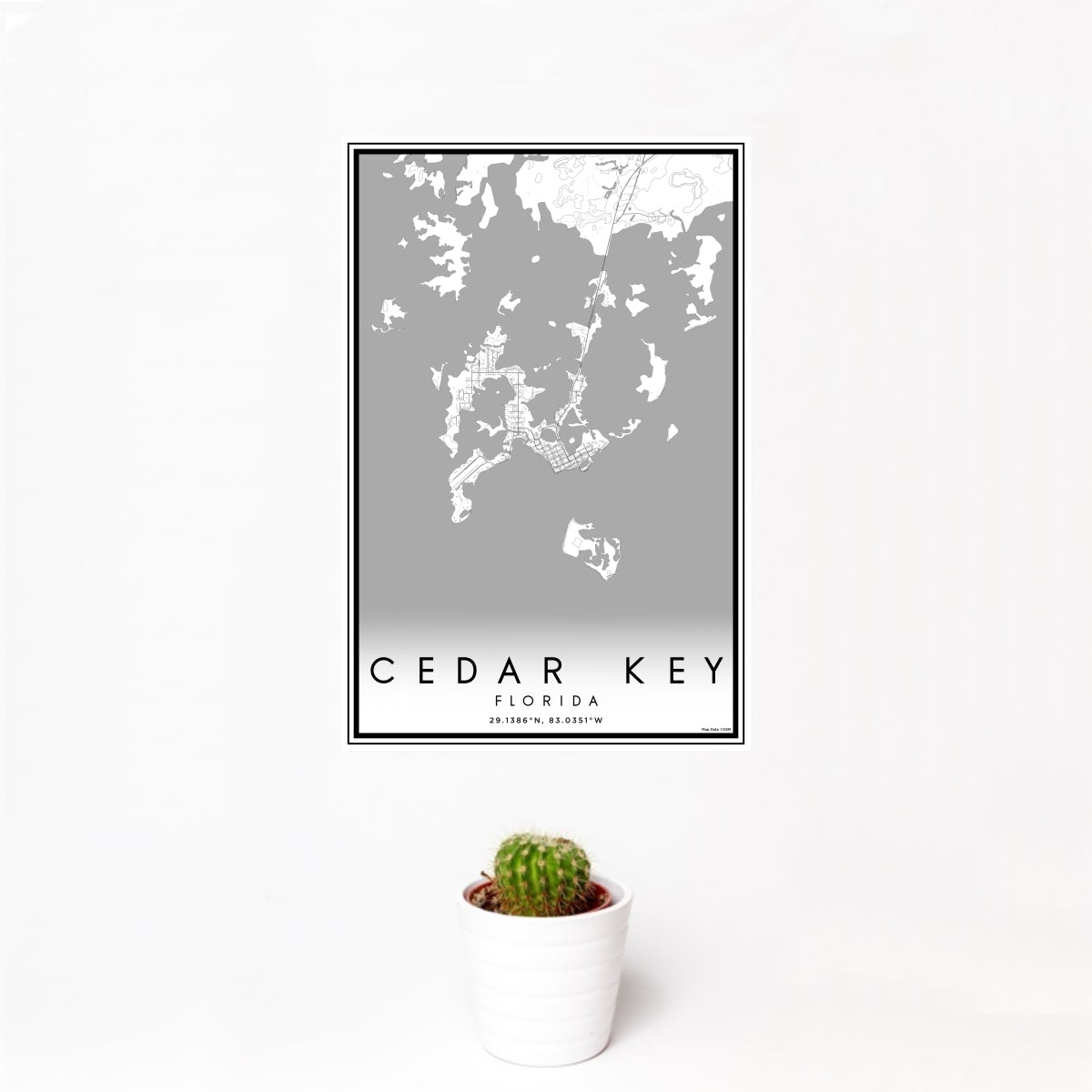 Cedar Key - Florida Map Print in Classic — JACE Maps