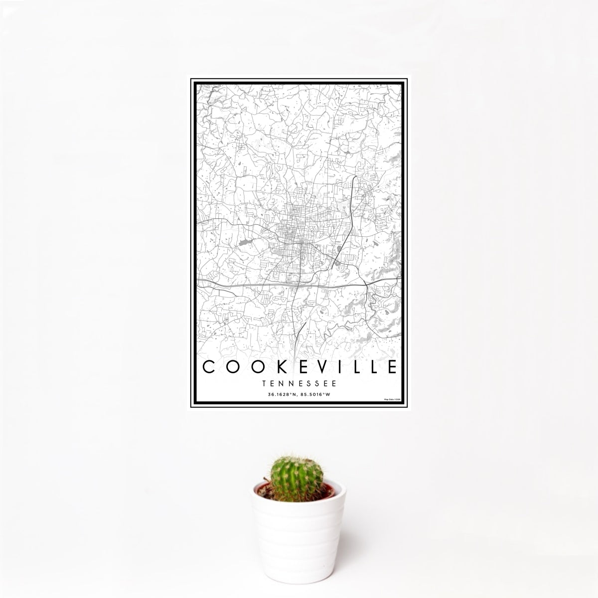 Cookeville - Tennessee Map Print in Classic — JACE Maps