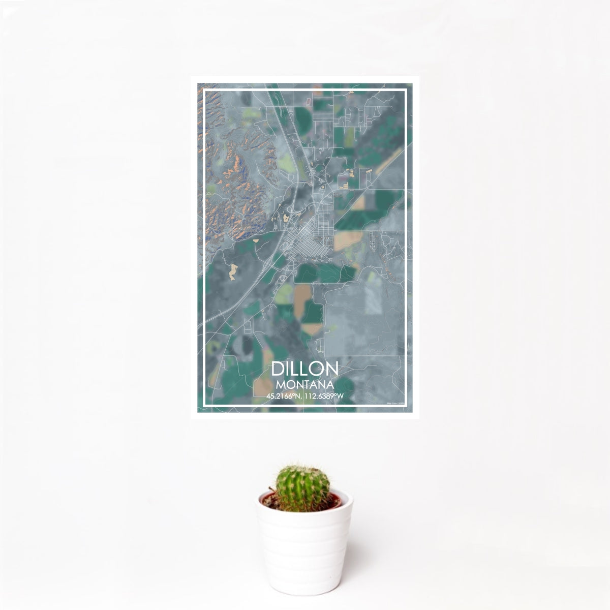 Dillon - Montana Map Print in Afternoon — JACE Maps