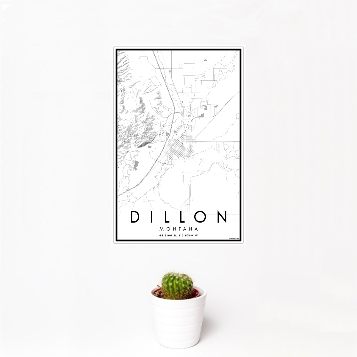 Dillon - Montana Map Print in Classic — JACE Maps