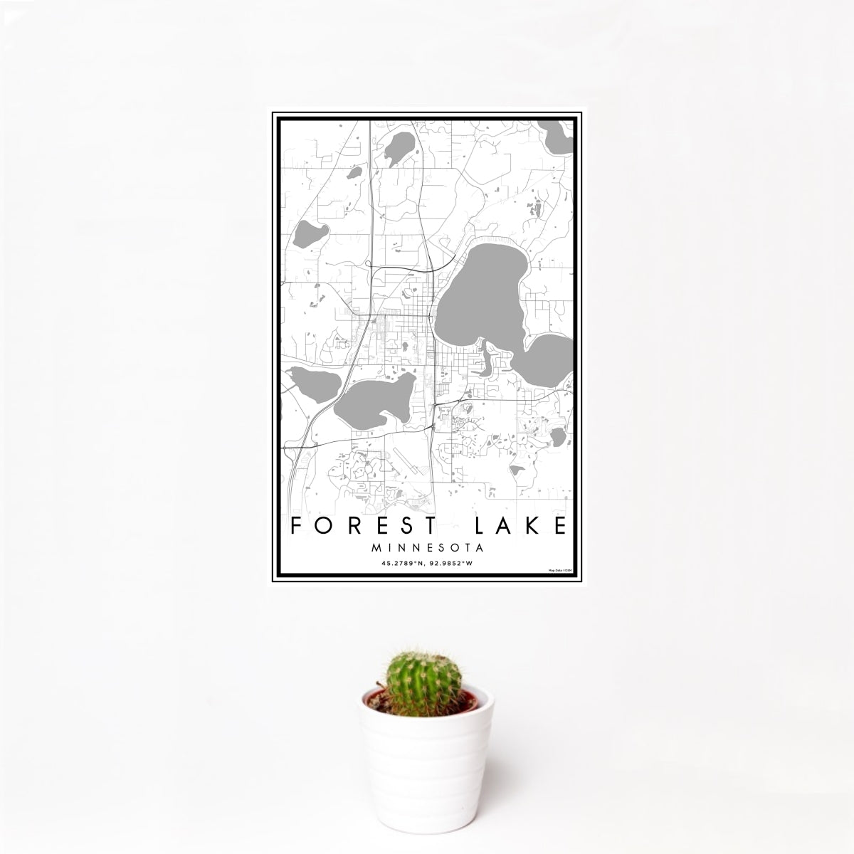 Forest Lake - Minnesota Map Print in Classic — JACE Maps