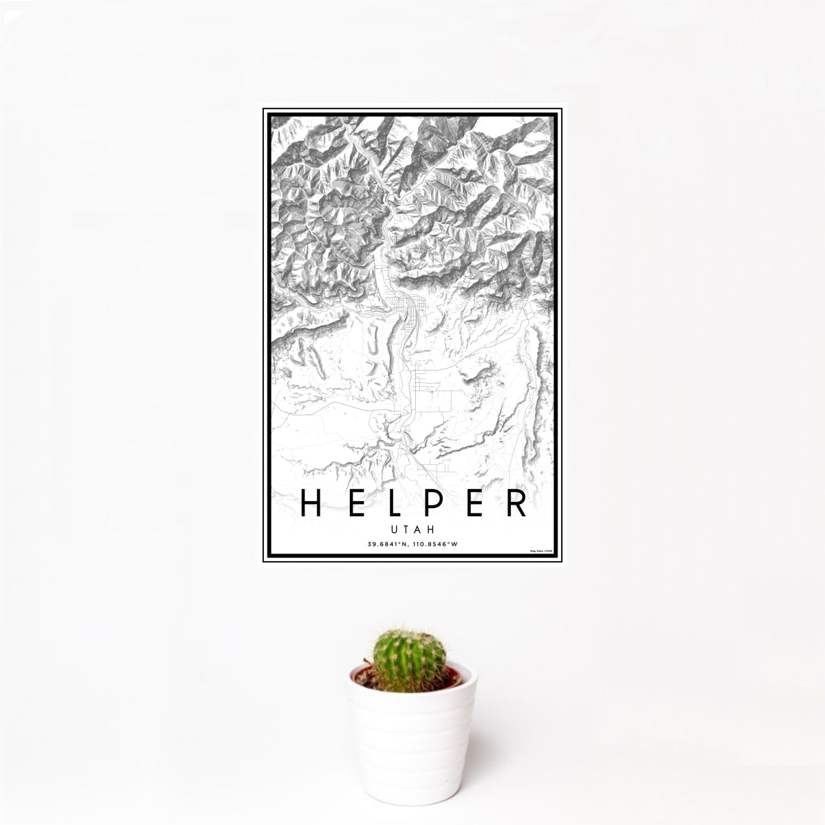 Helper - Utah Map Print in Classic — JACE Maps