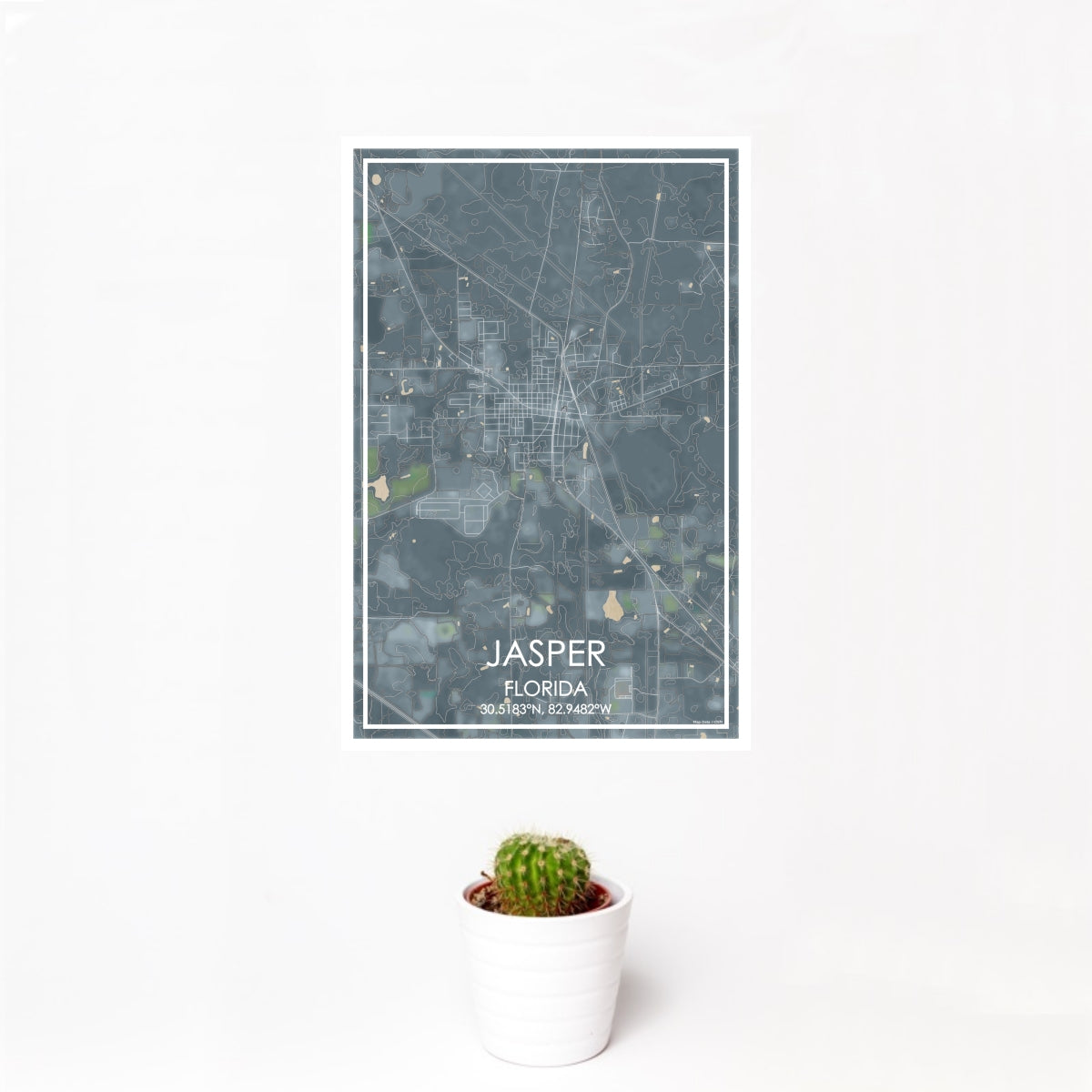 Jasper - Florida Map Print in Afternoon — JACE Maps