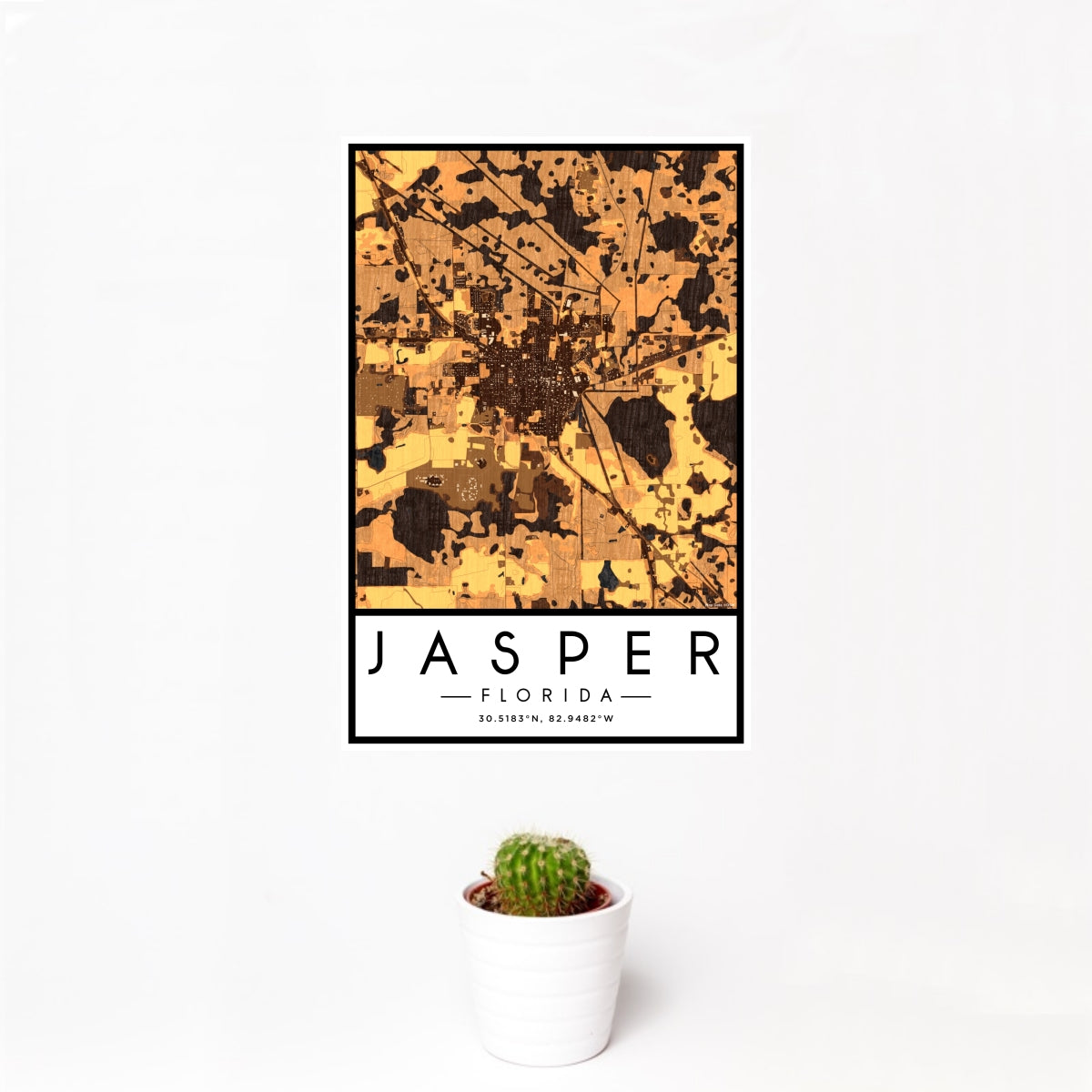 Jasper - Florida Map Print in Ember — JACE Maps