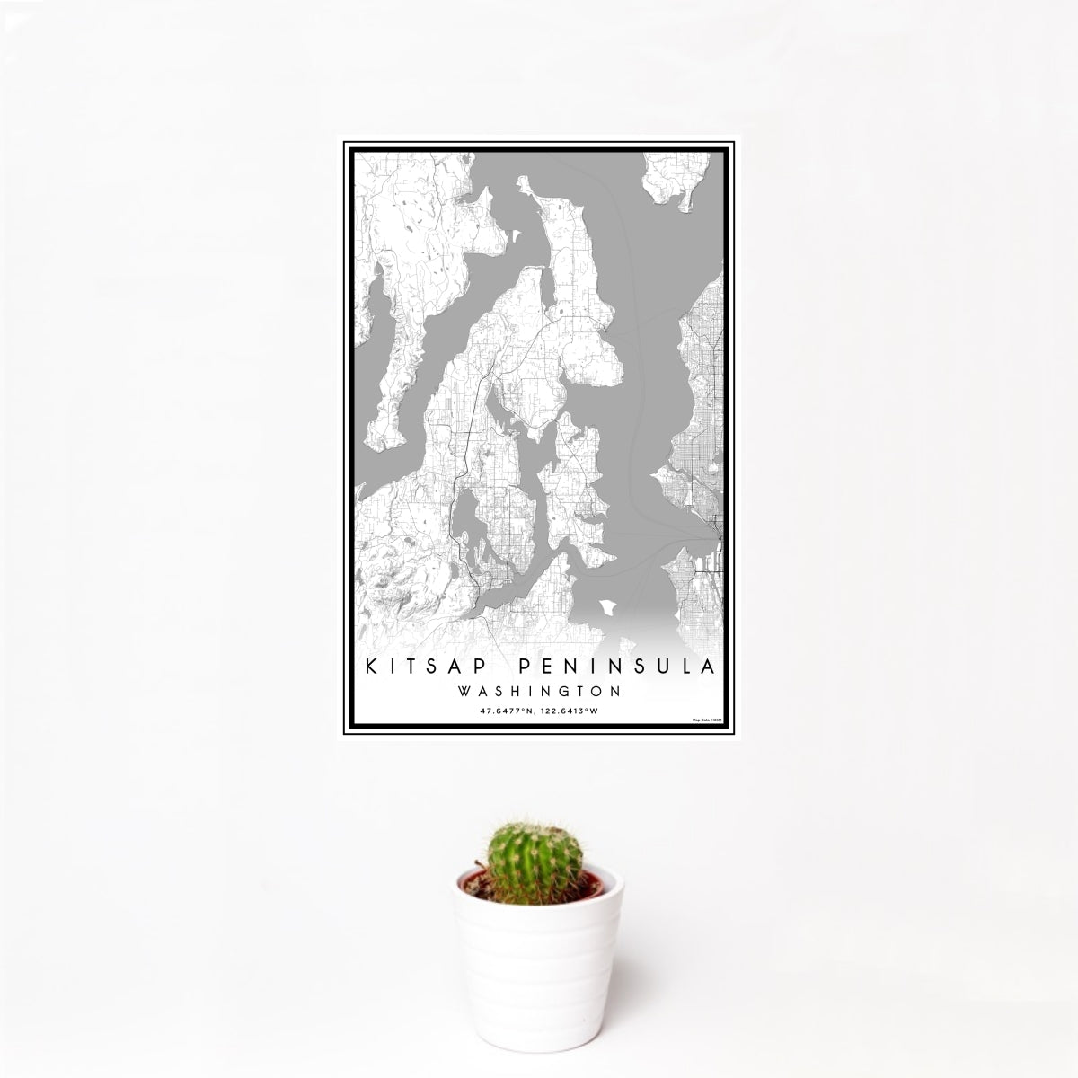 Kitsap Peninsula - Washington Map Print in Classic — JACE Maps