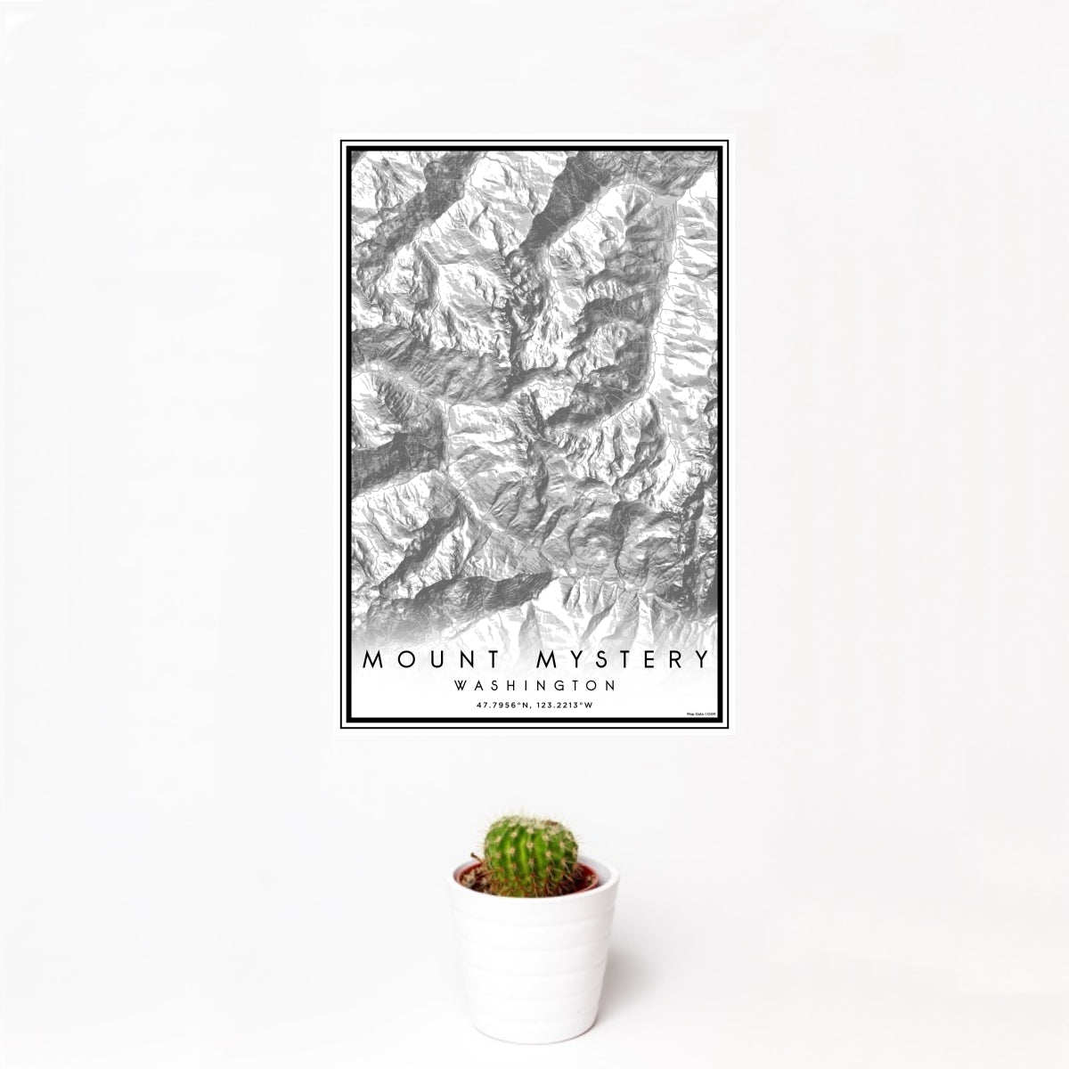 Mount Mystery - Washington Map Print in Classic — JACE Maps