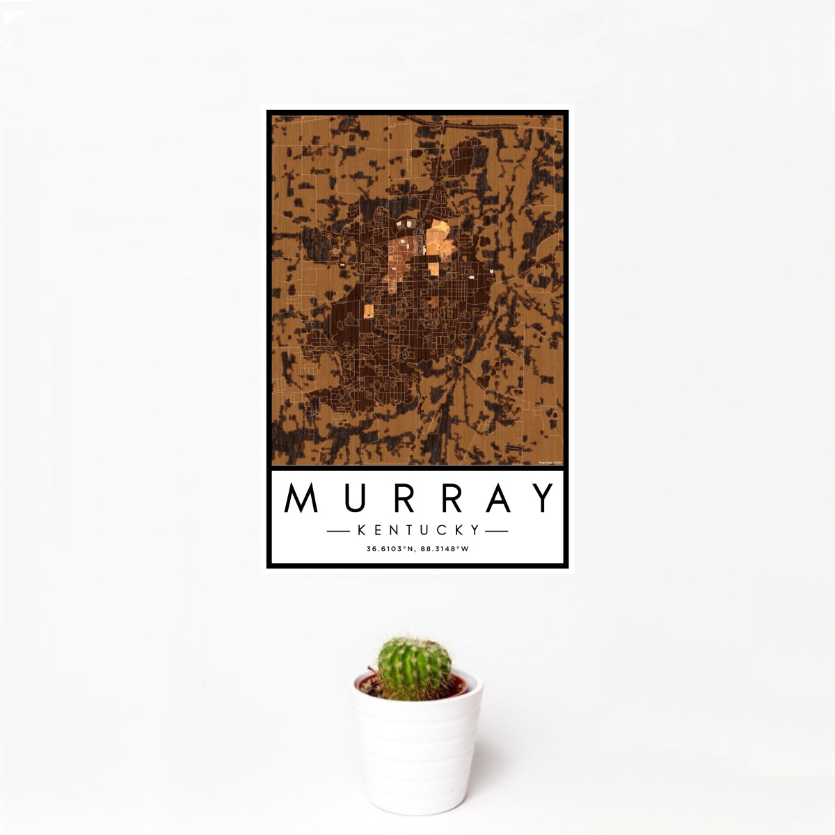 Murray - Kentucky Map Print in Ember — JACE Maps