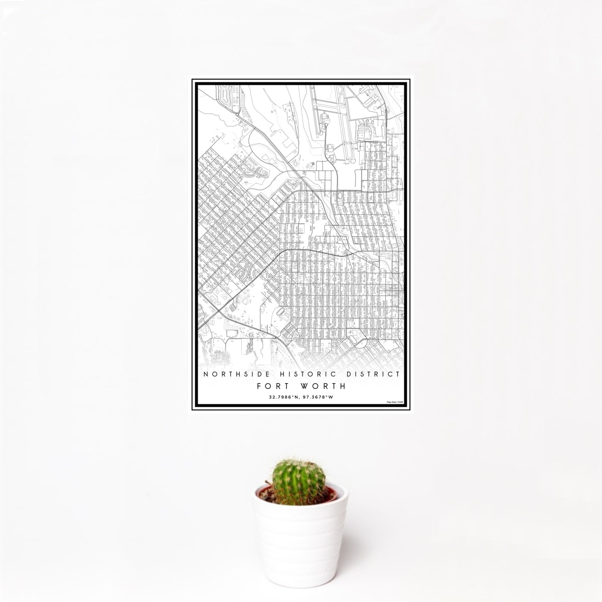 Northside Historic District - Fort Worth Map Print in Classic — JACE Maps