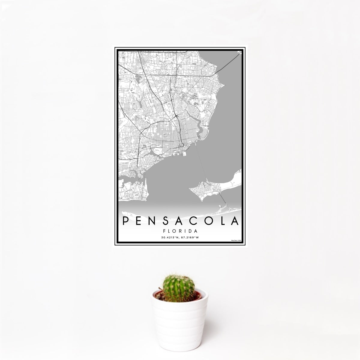 Pensacola - Florida Map Print in Classic — JACE Maps