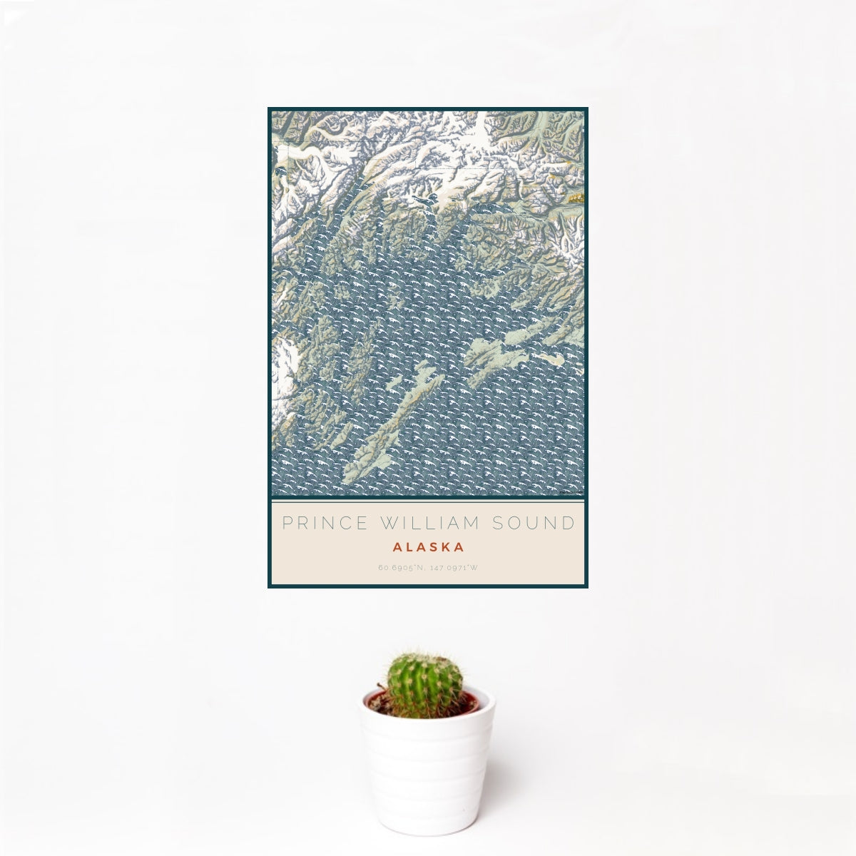 Prince William Sound - Alaska Map Print in Woodblock — JACE Maps