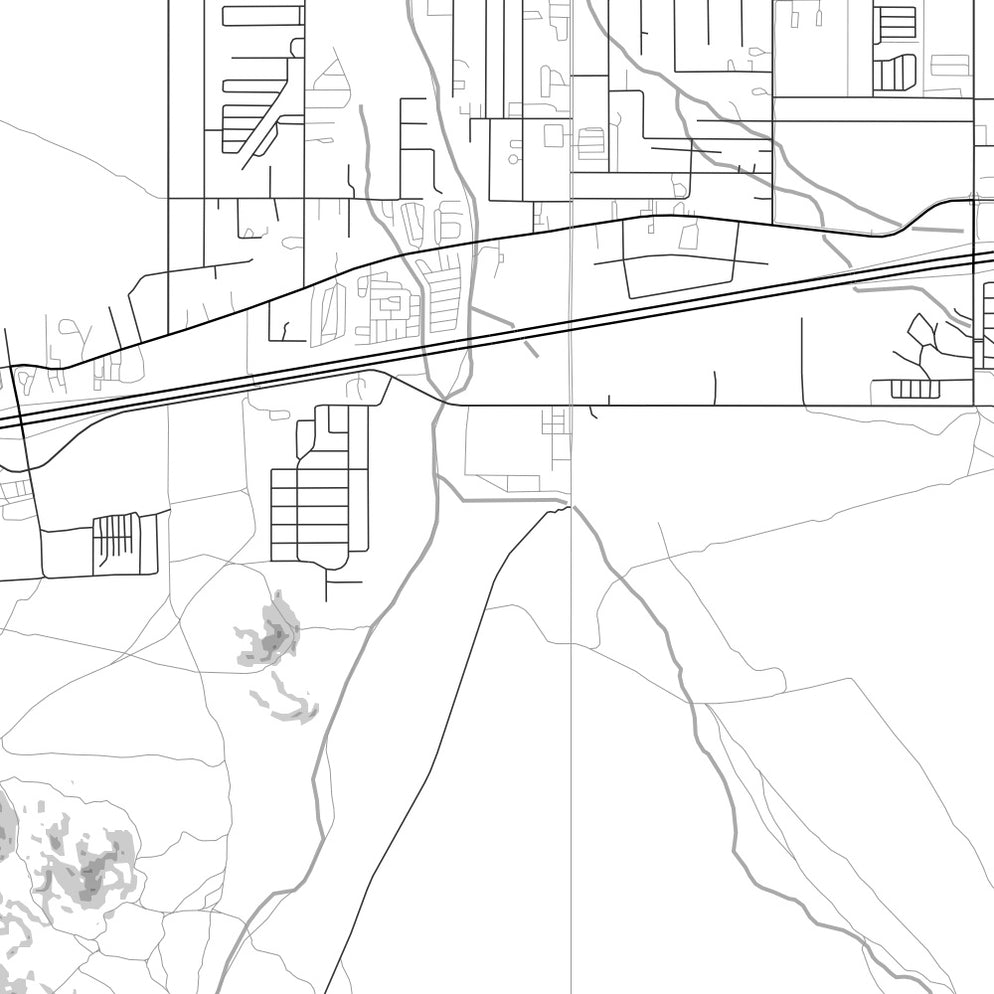 Quartzsite - Arizona Map Print in Classic — JACE Maps