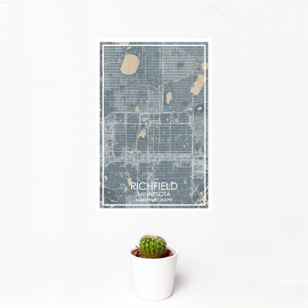 Richfield - Minnesota Map Print in Afternoon — JACE Maps