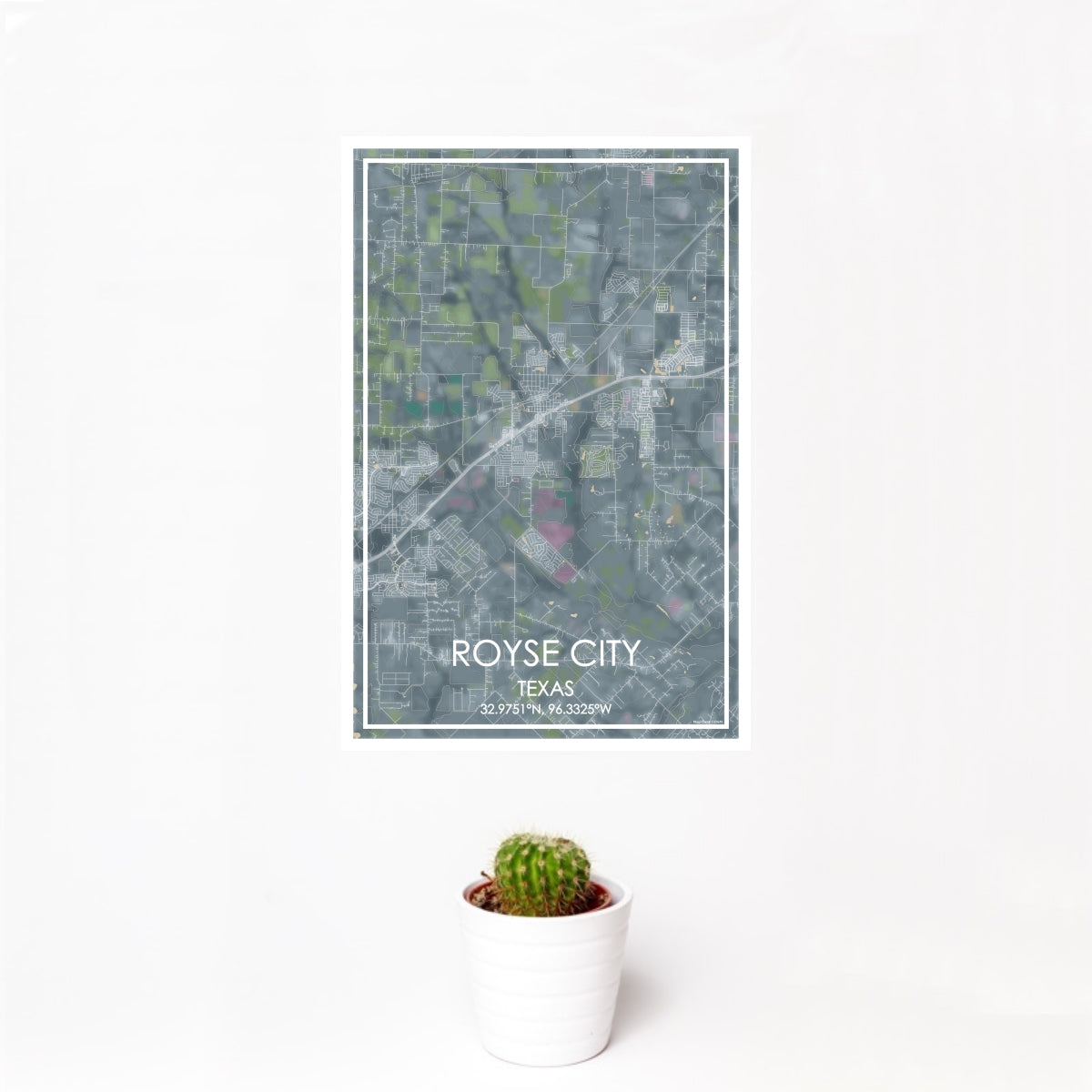 Royse City - Texas Map Print in Afternoon — JACE Maps