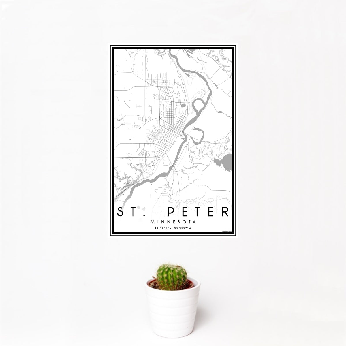 St. Peter - Minnesota Map Print in Classic — JACE Maps