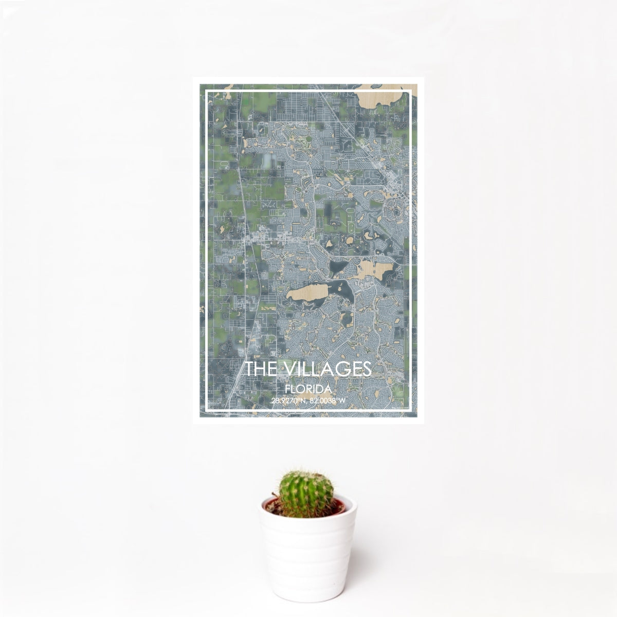 The Villages - Florida Map Print in Afternoon — JACE Maps