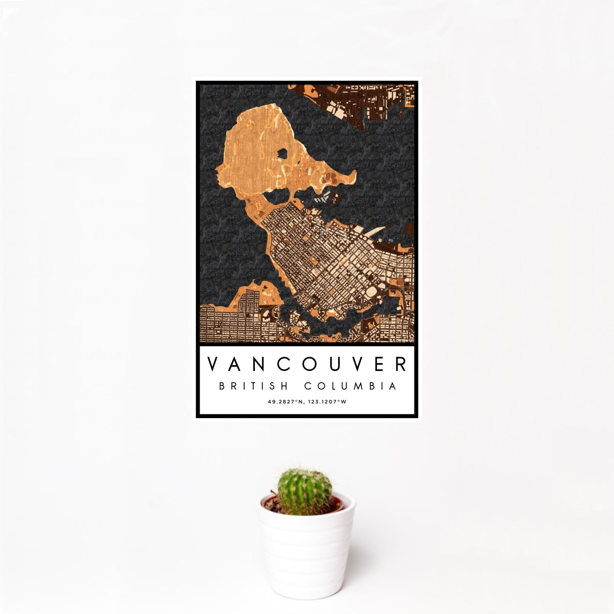 Vancouver - British Columbia Map Print in Ember — JACE Maps