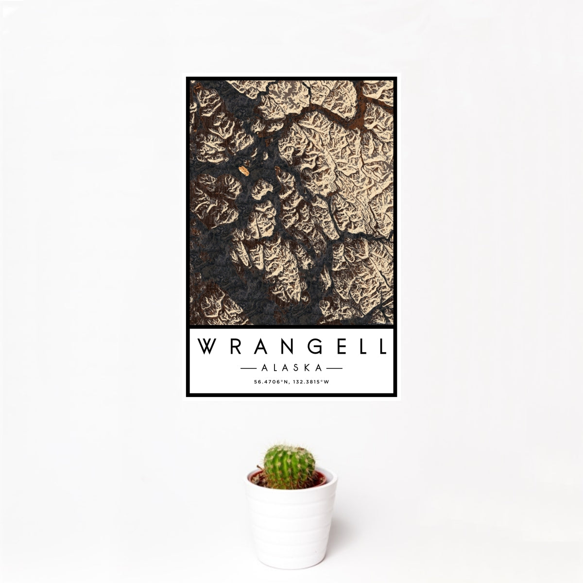 Wrangell - Alaska Map Print in Ember — JACE Maps