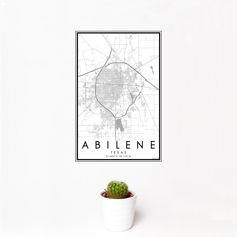Abilene - Texas Map Print in Classic — JACE Maps