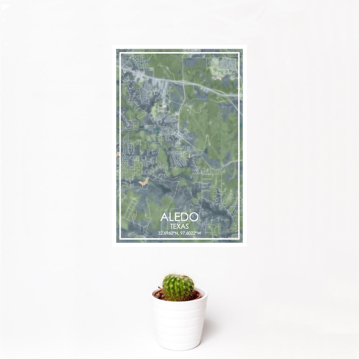 Aledo - Texas Map Print in Afternoon — JACE Maps