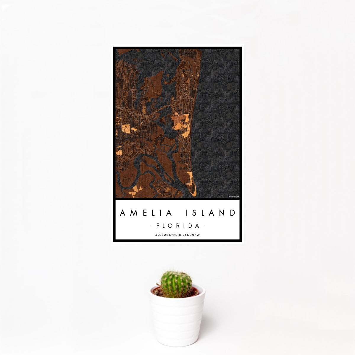 Amelia Island - Florida Map Print in Ember — JACE Maps