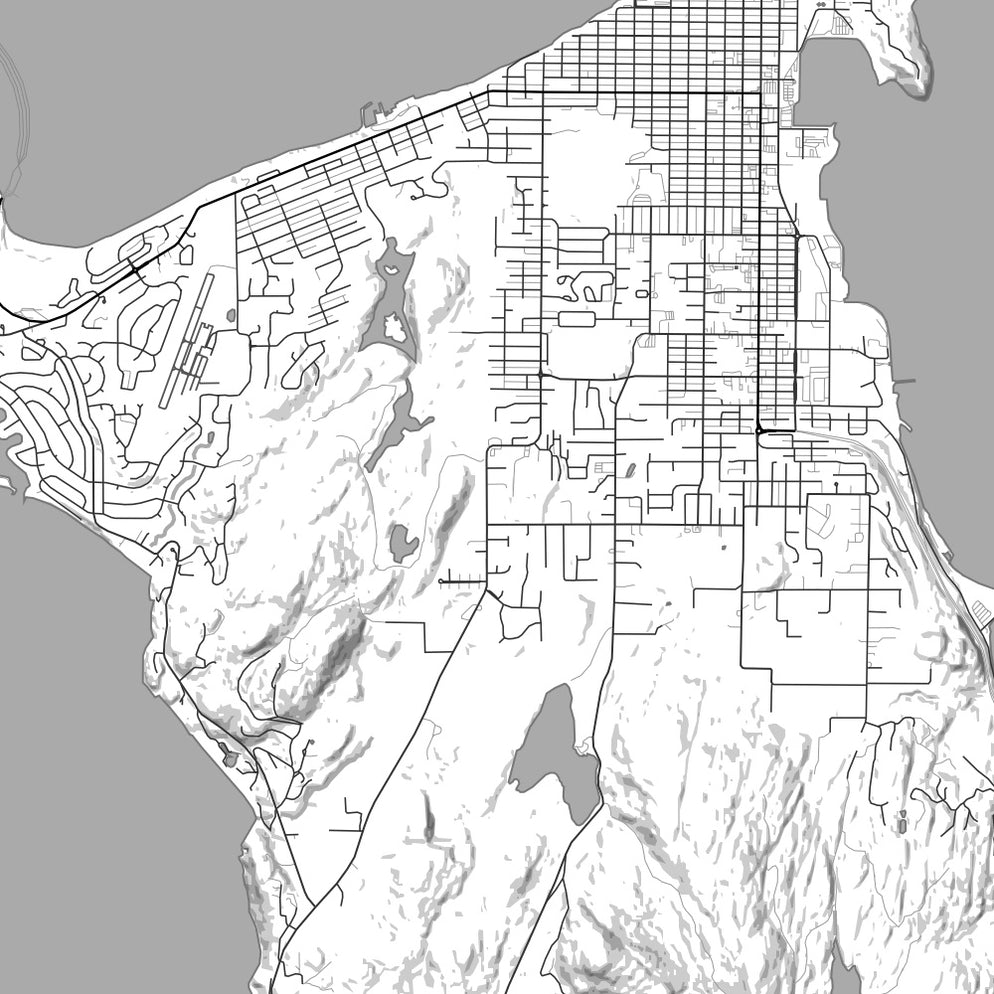 Anacortes - Washington Map Print in Classic — JACE Maps