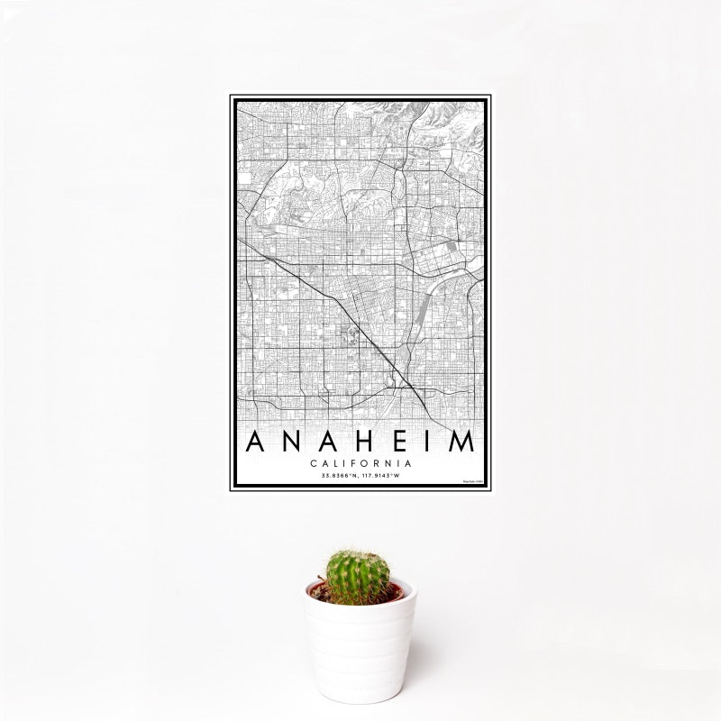 Anaheim - California Map Print in Classic — JACE Maps