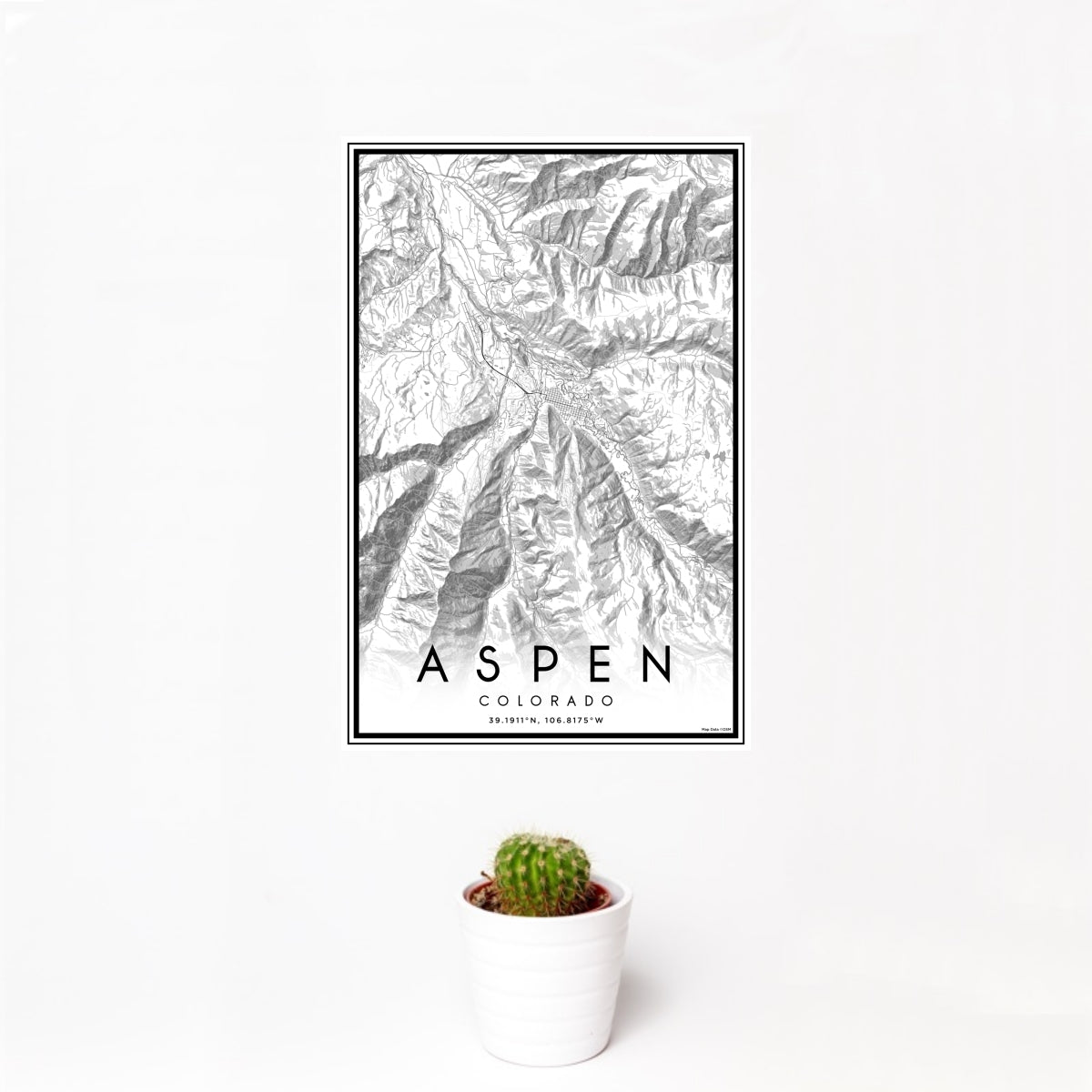 Aspen - Colorado Map Print in Classic — JACE Maps