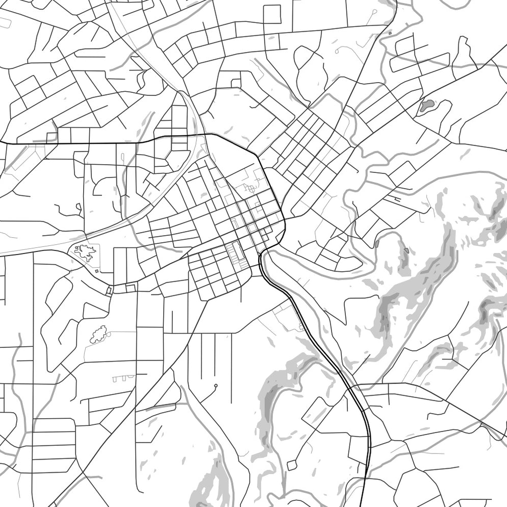 Athens - Tennessee Map Print in Classic — JACE Maps