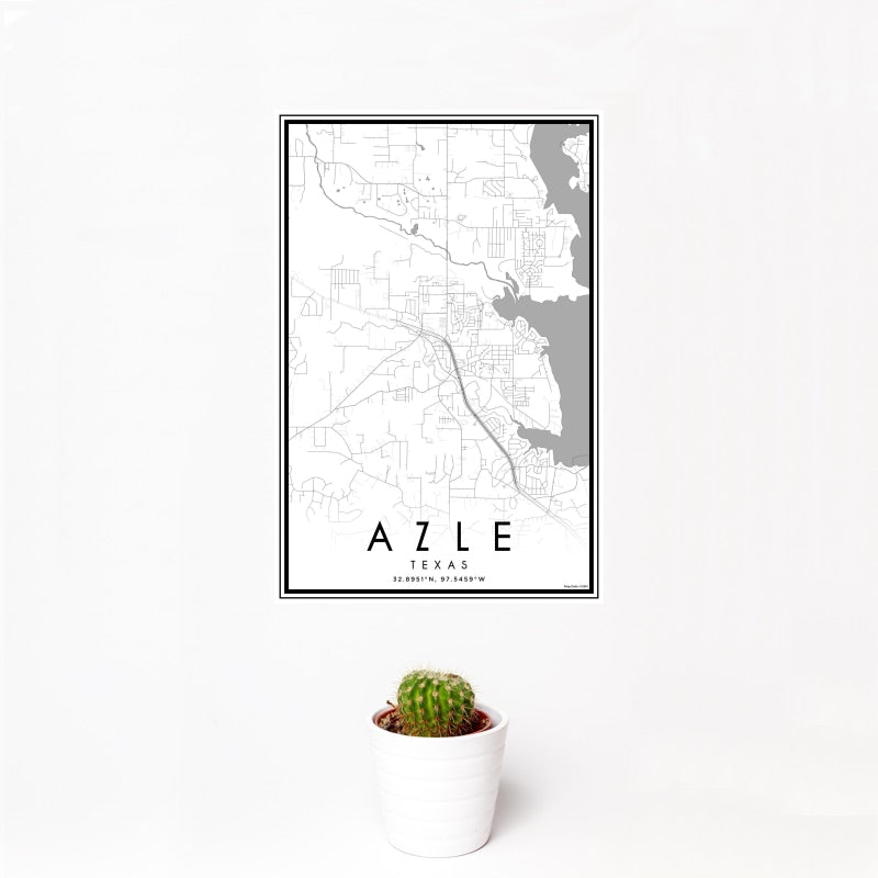 Azle - Texas Map Print in Classic — JACE Maps