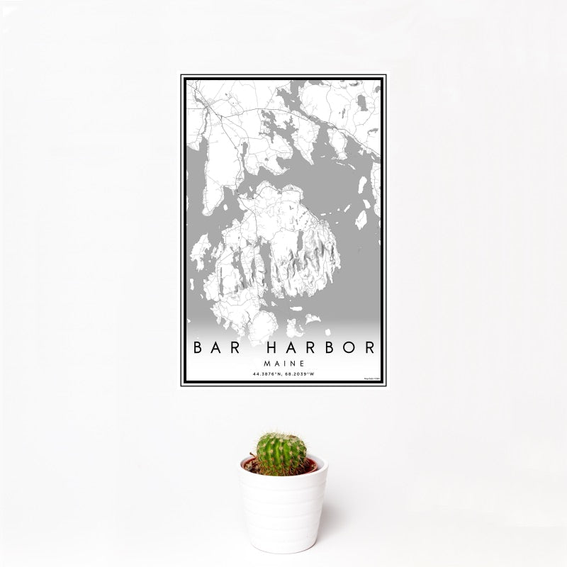 Bar Harbor - Maine Map Print in Classic — JACE Maps