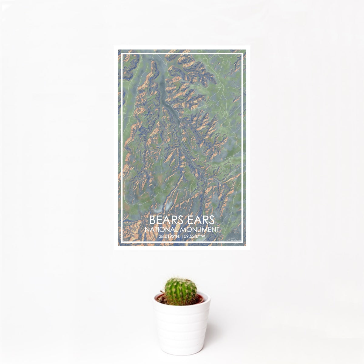 Bears Ears - National Monument Map Print in Afternoon — JACE Maps