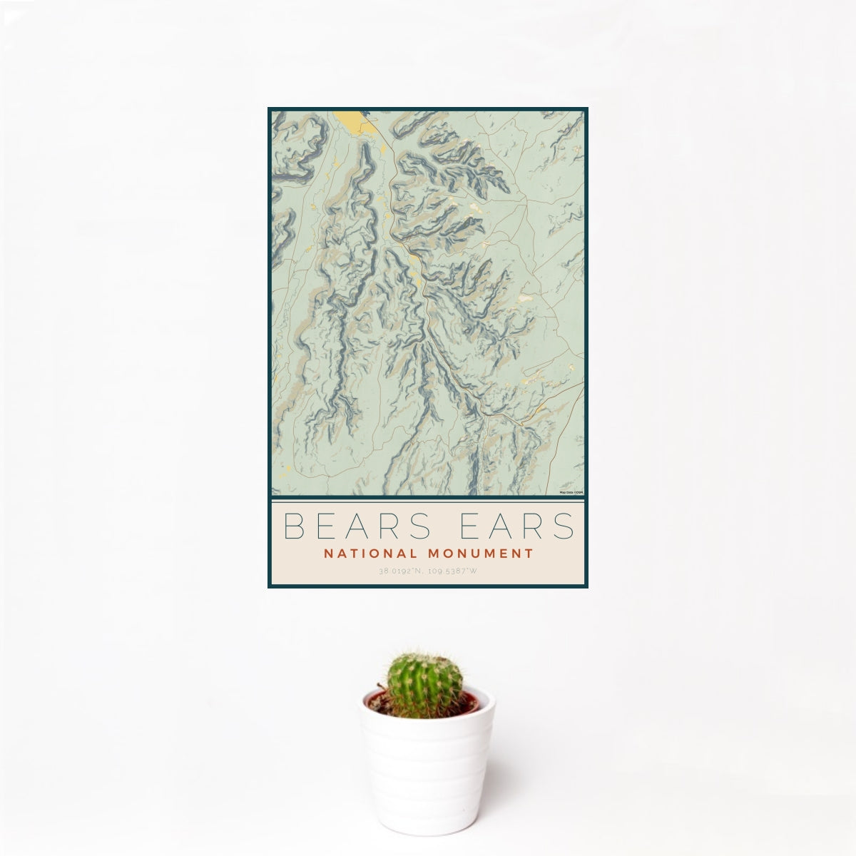Bears Ears - National Monument Map Print in Woodblock — JACE Maps