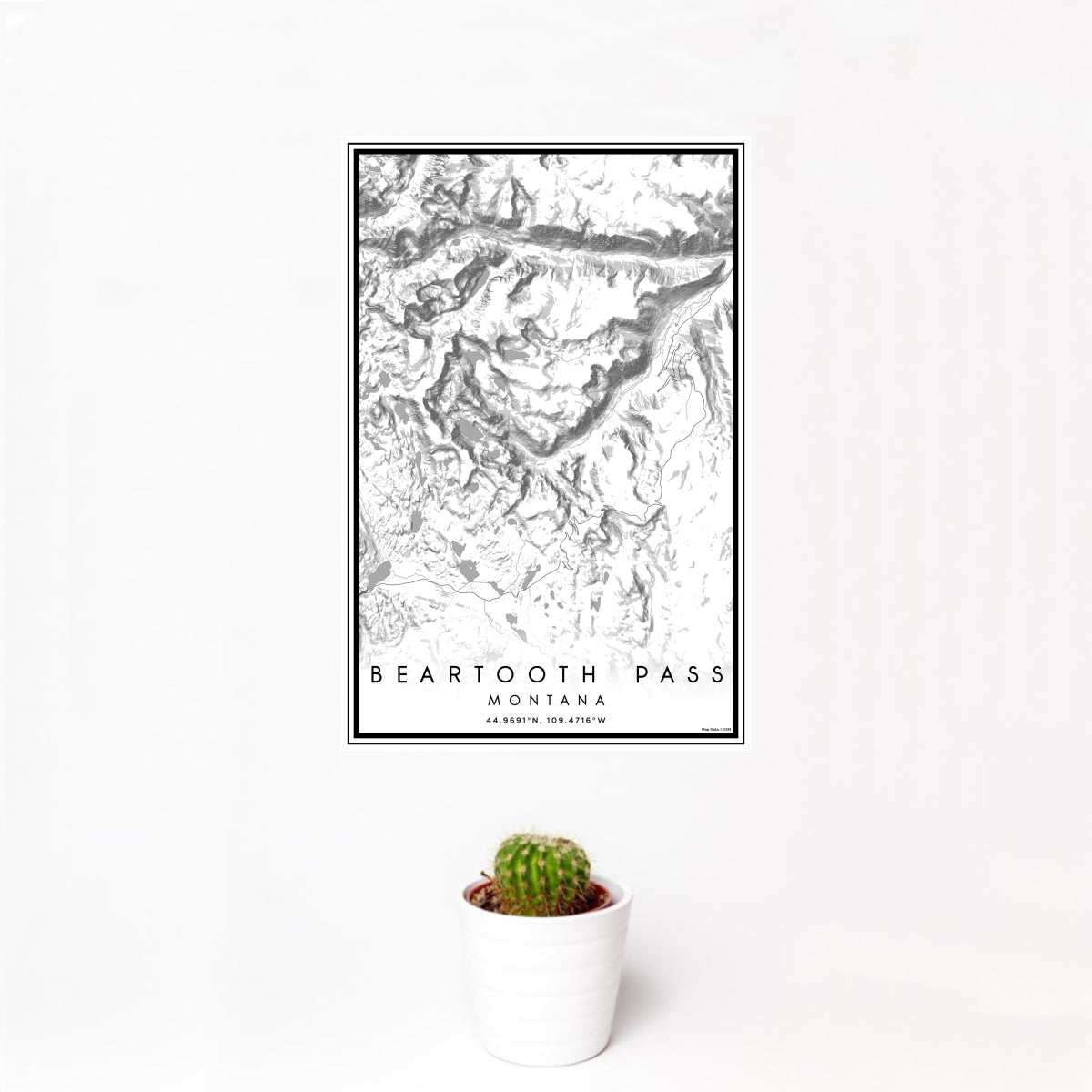 Beartooth Pass - Montana Map Print in Classic — JACE Maps