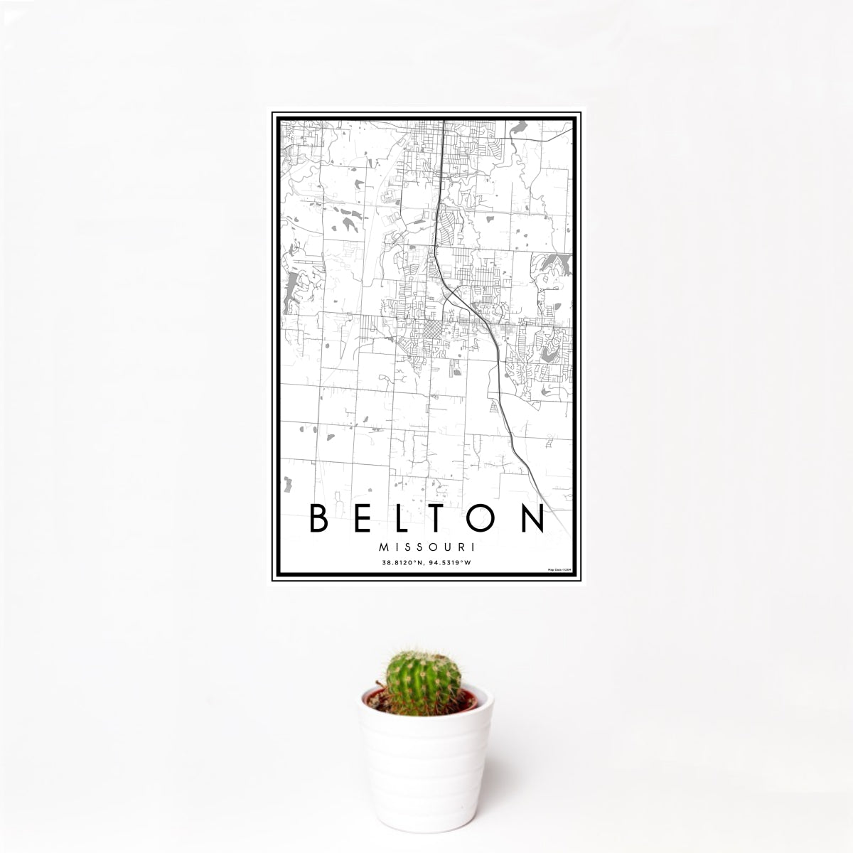 Belton - Missouri Map Print in Classic — JACE Maps