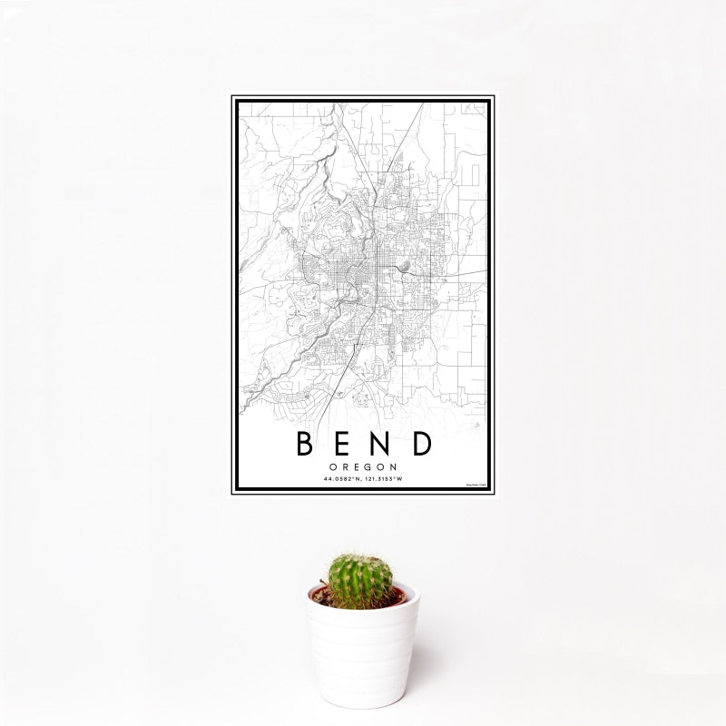 Bend - Oregon Map Print in Classic — JACE Maps