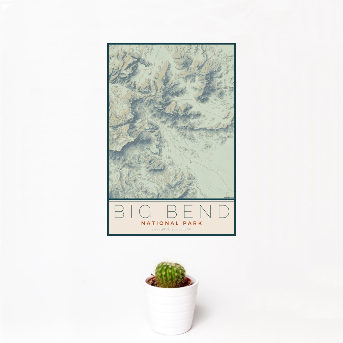 Big Bend National Park Map Print in Woodblock — JACE Maps