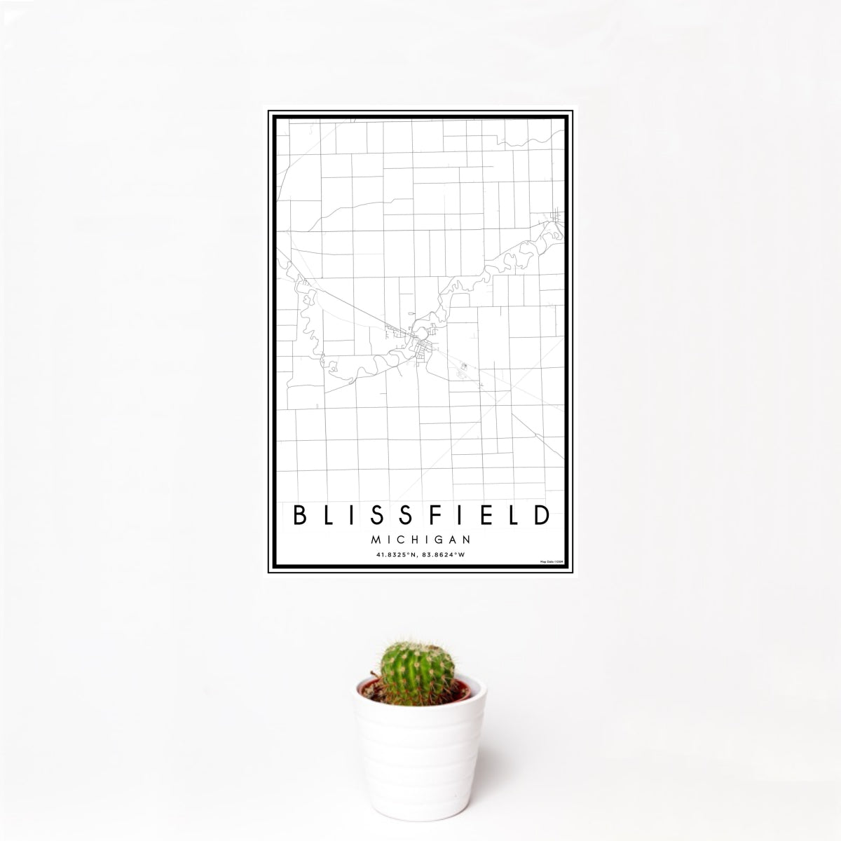 Blissfield - Michigan Map Print in Classic — JACE Maps