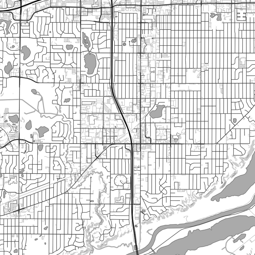 Bloomington - Minnesota Map Print in Classic — JACE Maps