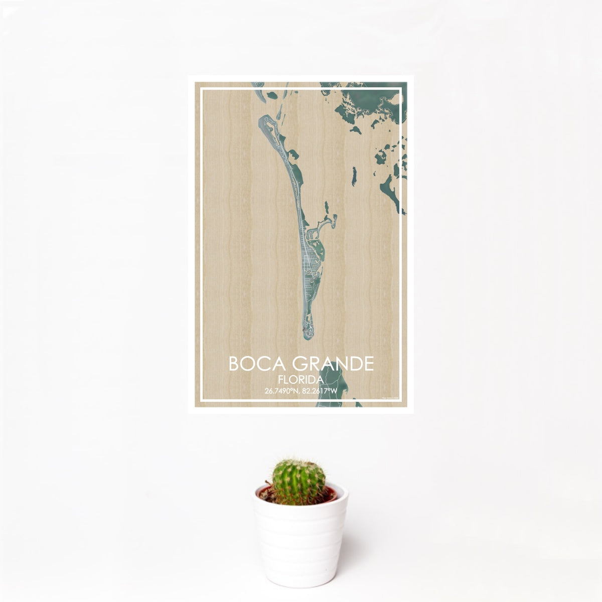 Boca Grande - Florida Map Print in Afternoon — JACE Maps
