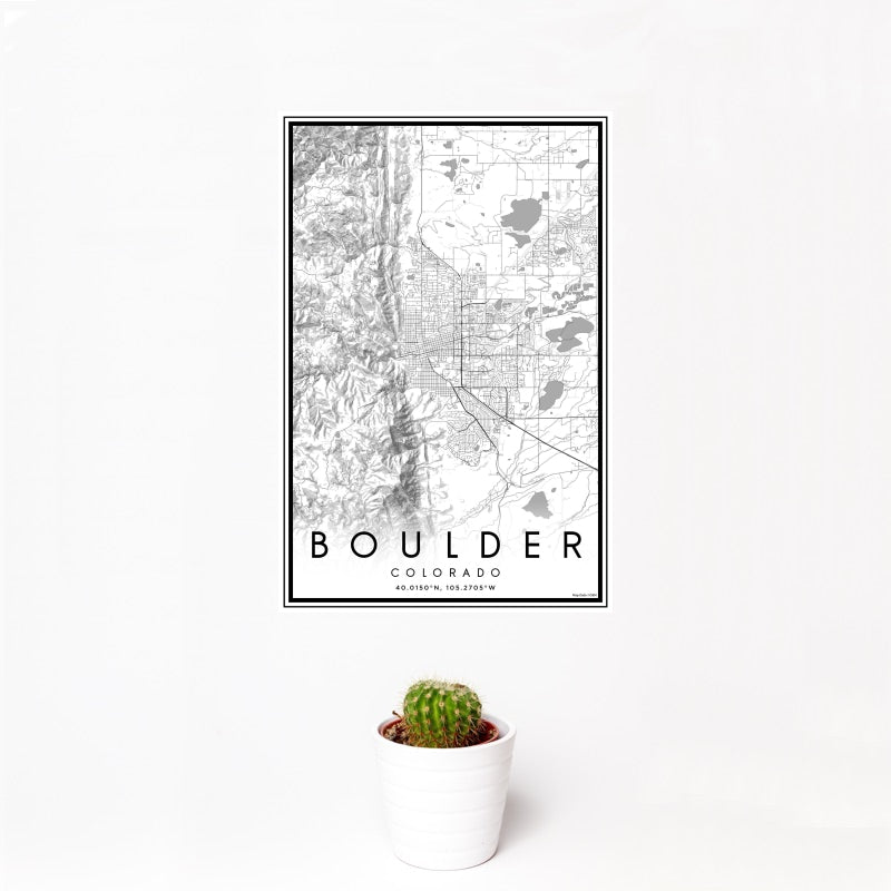 Boulder - Colorado Map Print in Classic — JACE Maps