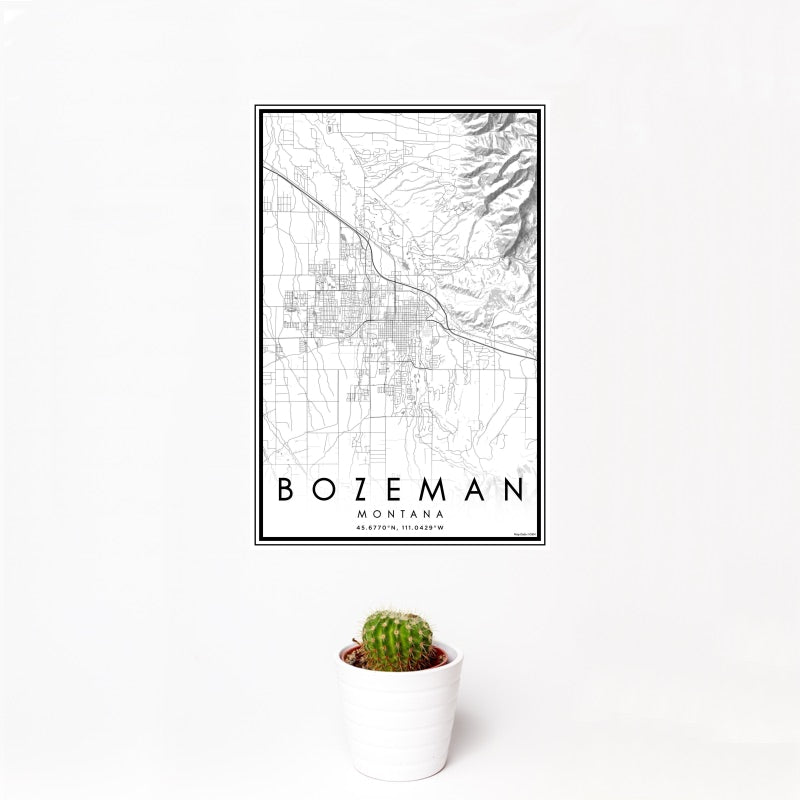 Bozeman - Montana Map Print in Classic — JACE Maps