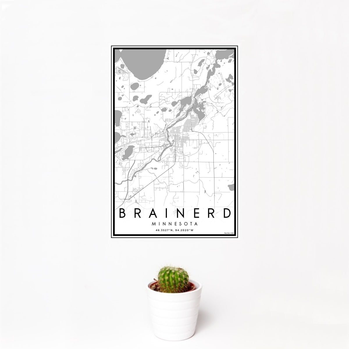 Brainerd - Minnesota Map Print in Classic — JACE Maps