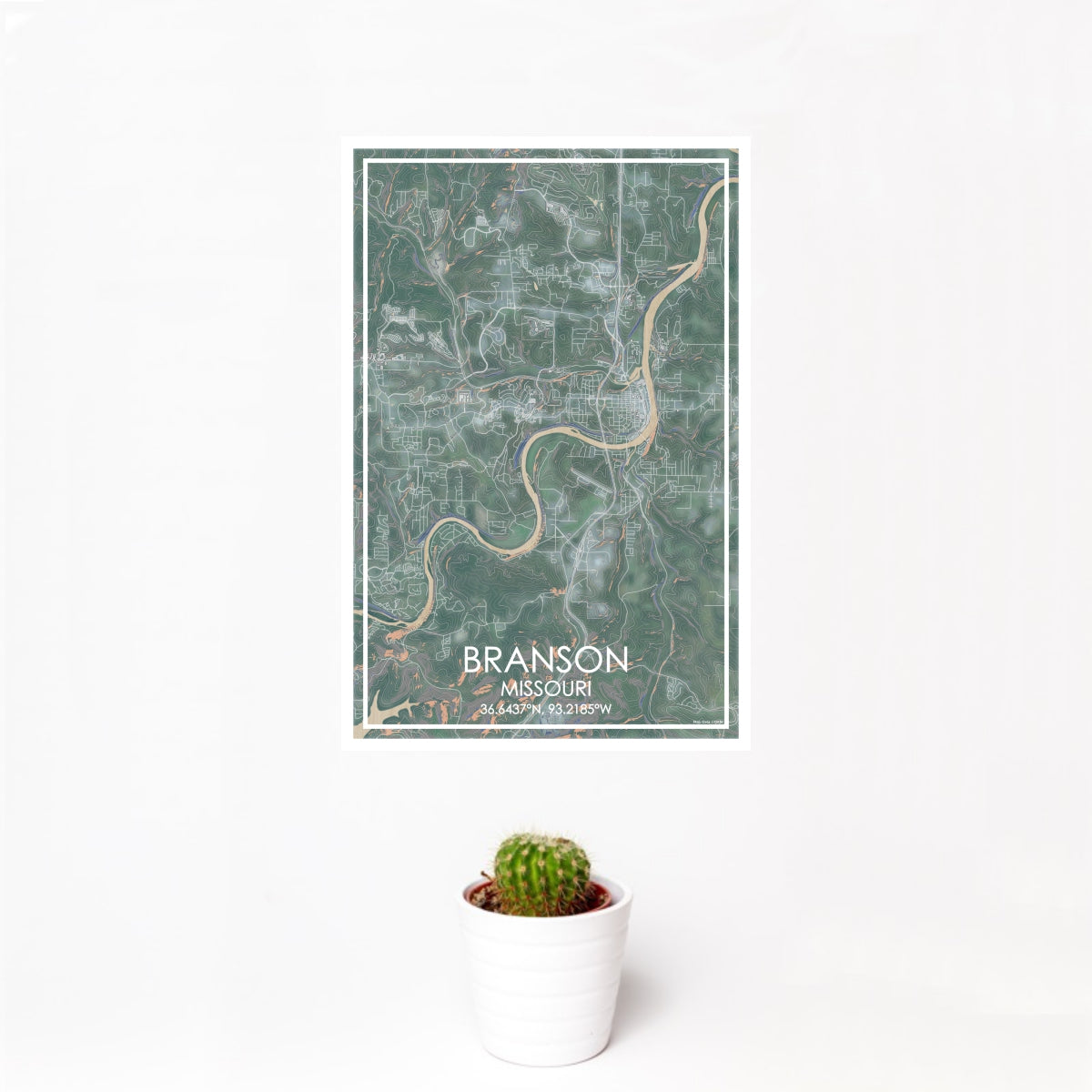 Branson - Missouri Map Print in Afternoon — JACE Maps